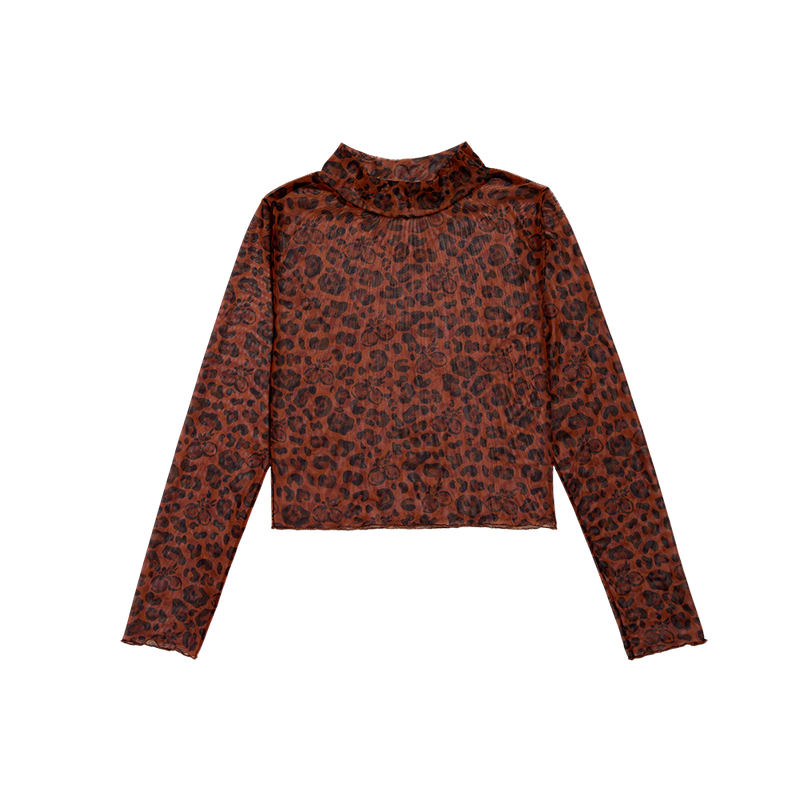 Tropicoqueta Animal Print Mesh Top - Karol G Official Store